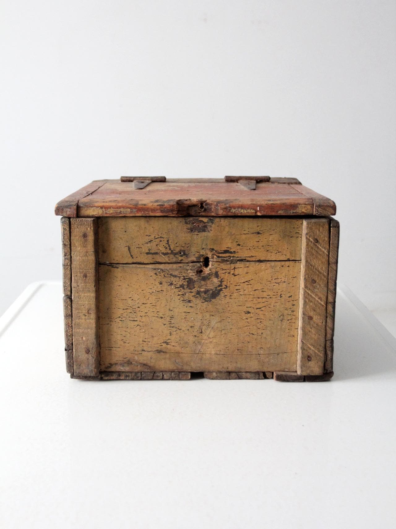 Vintage Wooden Storage Box - Etsy