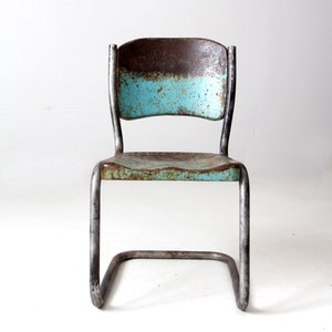 Vintage Metal Floating Patio Chair - Etsy