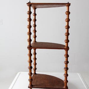 Antique Folk Art Spool Corner Shelf Etagere - Etsy