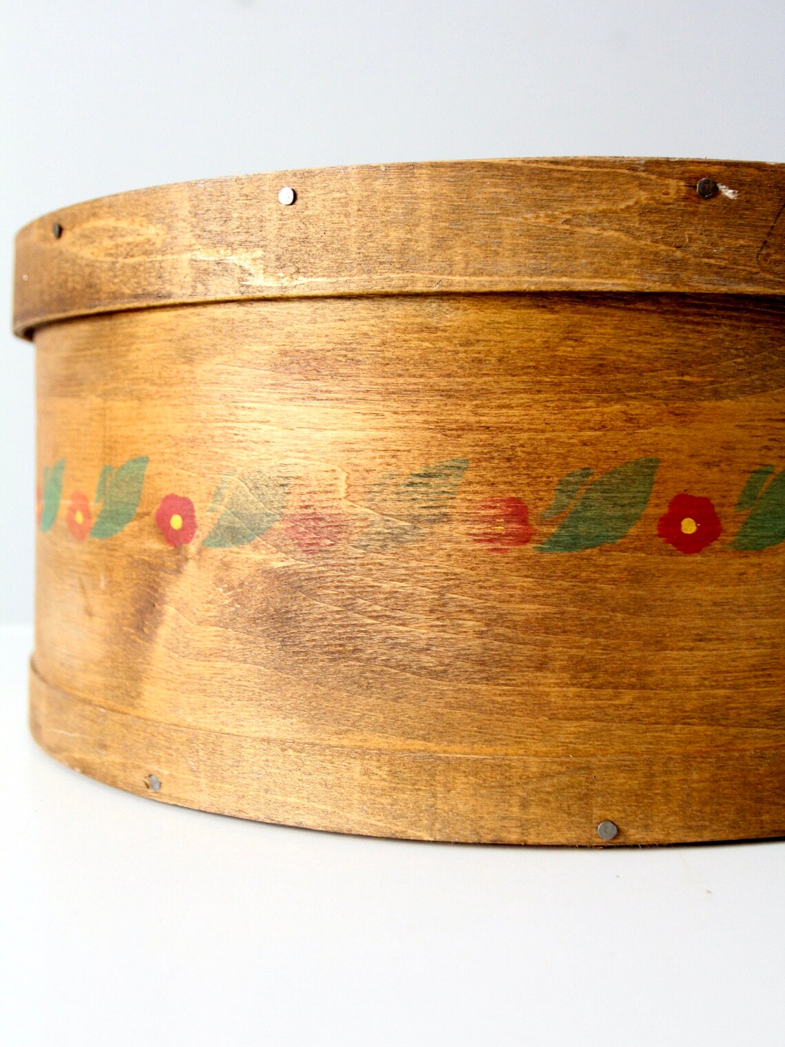 Vintage Stencil Painted Cheese Box - Etsy