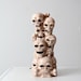Vintage Lighted Ceramic Skull Stack - Etsy