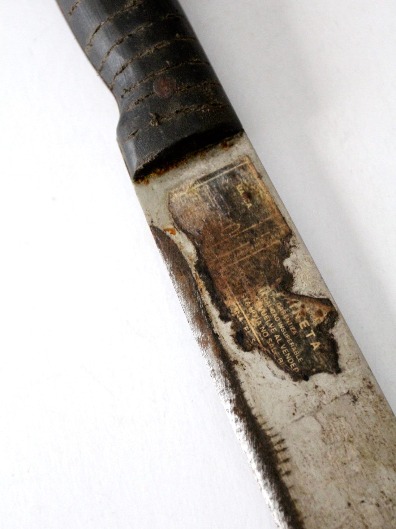 Vintage La Marca Corneta Machete With Leather Sheath - Etsy Canada