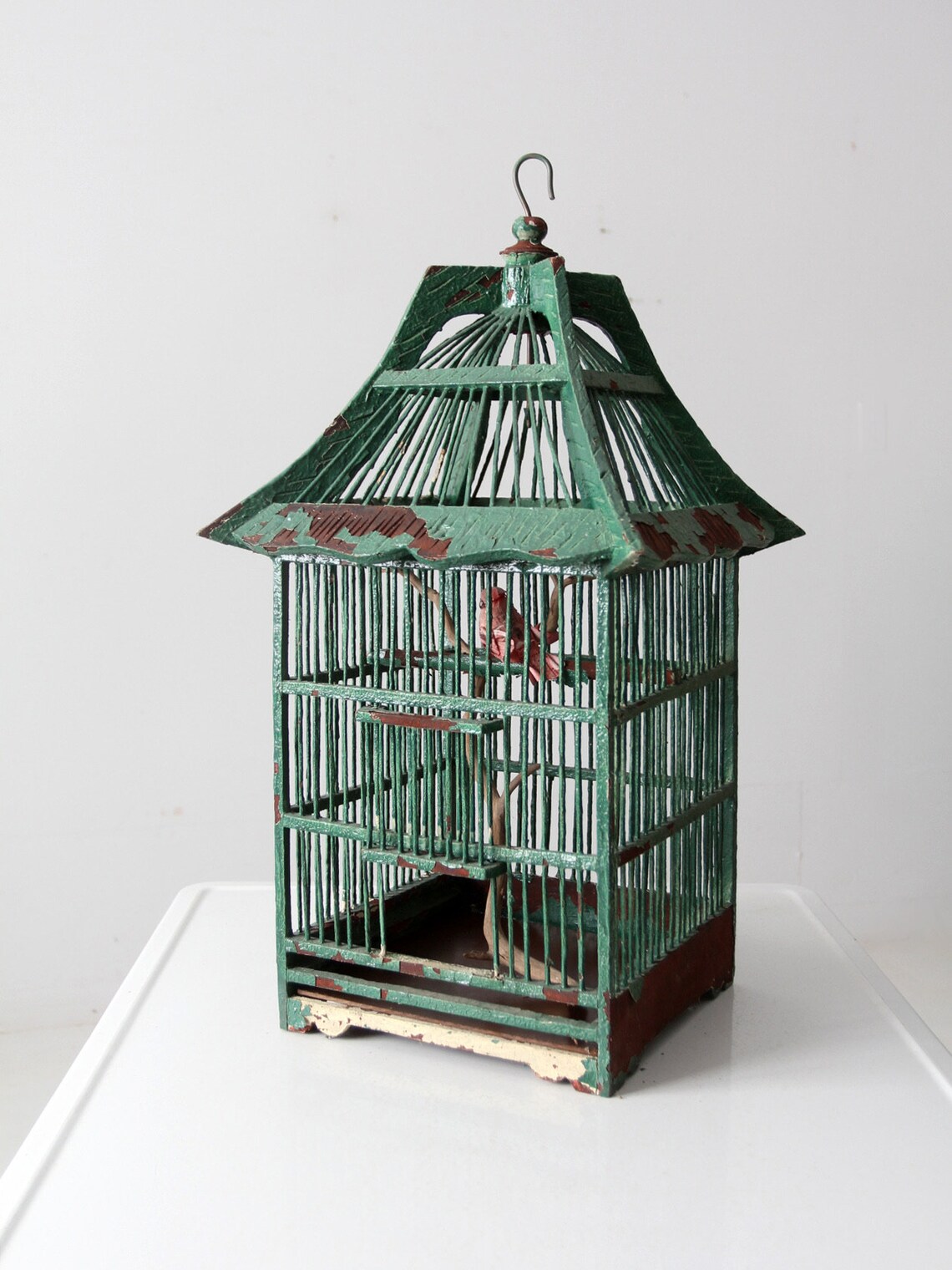 Antique Wooden Bird Cage - Etsy