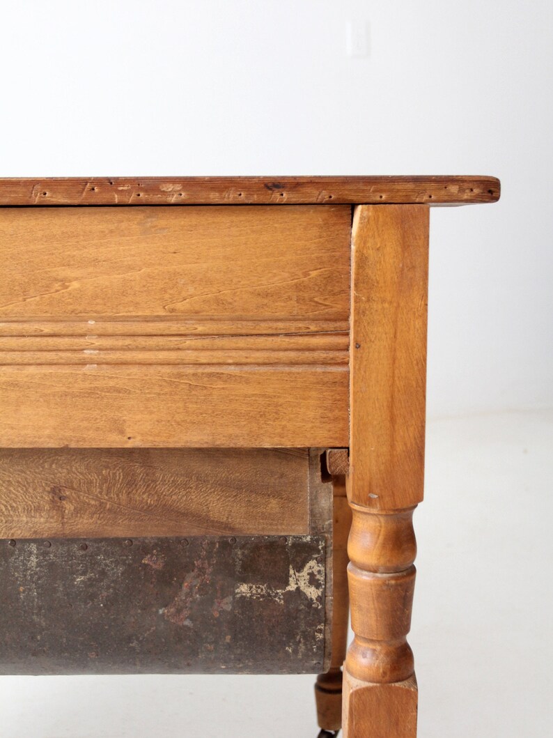 Antique Baker's Table Flour Bin Table - Etsy