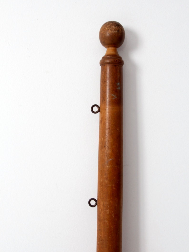 Antique Flag Pole Wood Banner Post Flag Stake Pole - Etsy