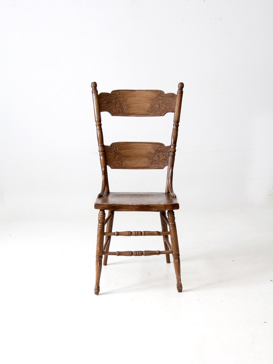 Antique Pressed Back Dining Chair - Etsy