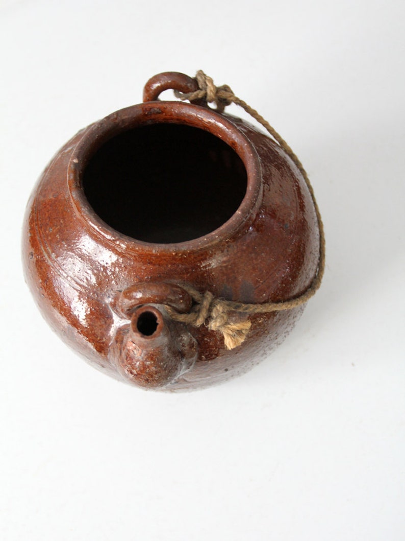 Antique Clay Bean Pot Rustic Pitcher Primitive Kitchen - Etsy