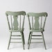 Antique Fiddle Back Chairs, Painted Wooden Chairs Pair - Etsy