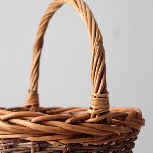 Vintage Wicker Basket - Etsy