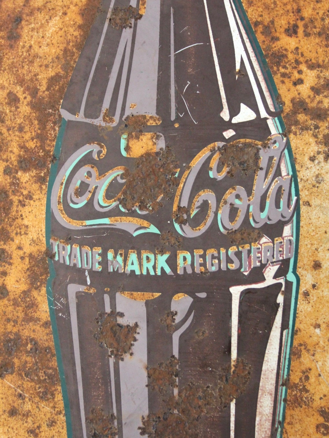 Vintage Coca-cola Sign 36 White Coke Bottle Button Sign - Etsy