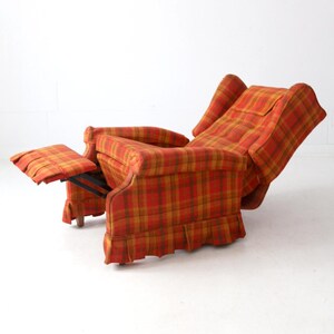 Vintage 1970s Plaid Recliner - Etsy