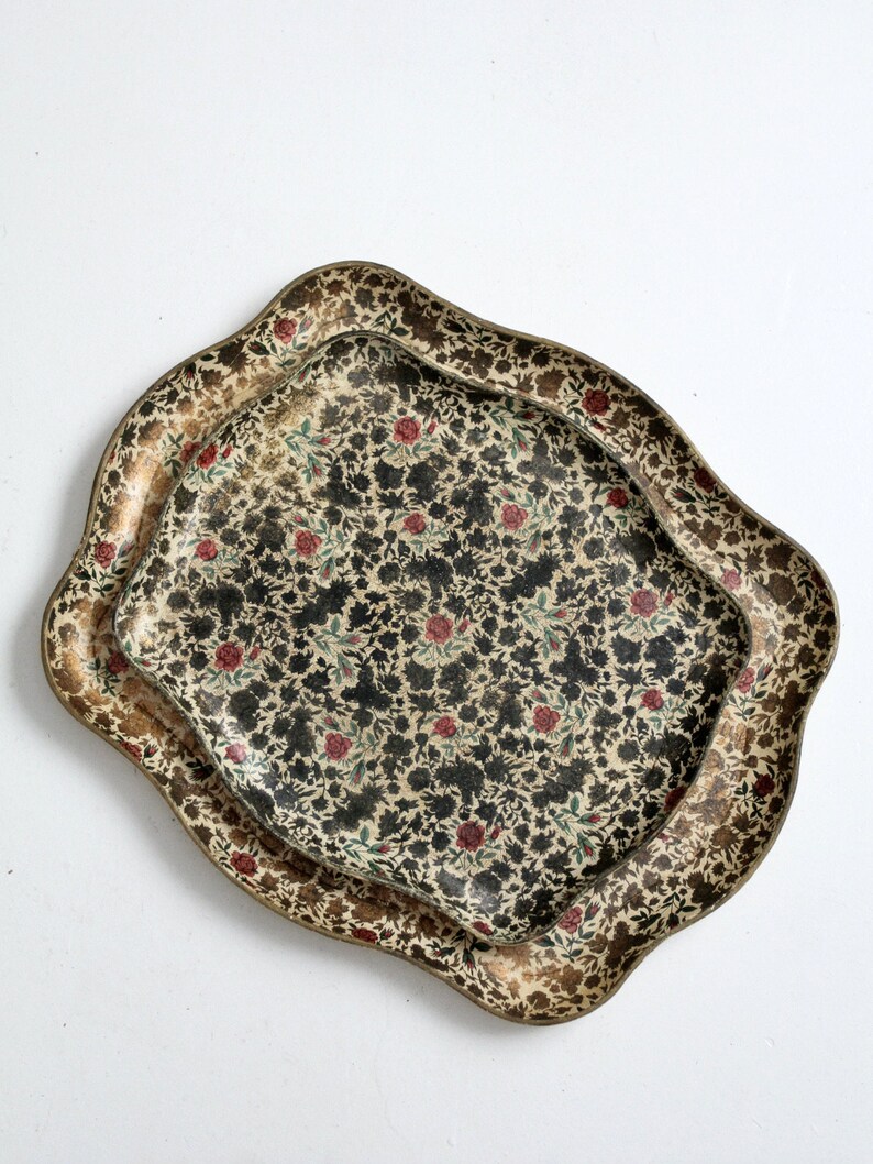 Vintage Japanese Paper Mache Tray Pair - Etsy UK