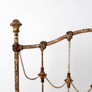 Antique Victorian Iron Twin Bed - Etsy