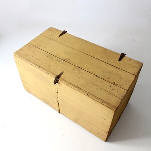 Antique Flat Top Trunk or Blanket Chest - Etsy