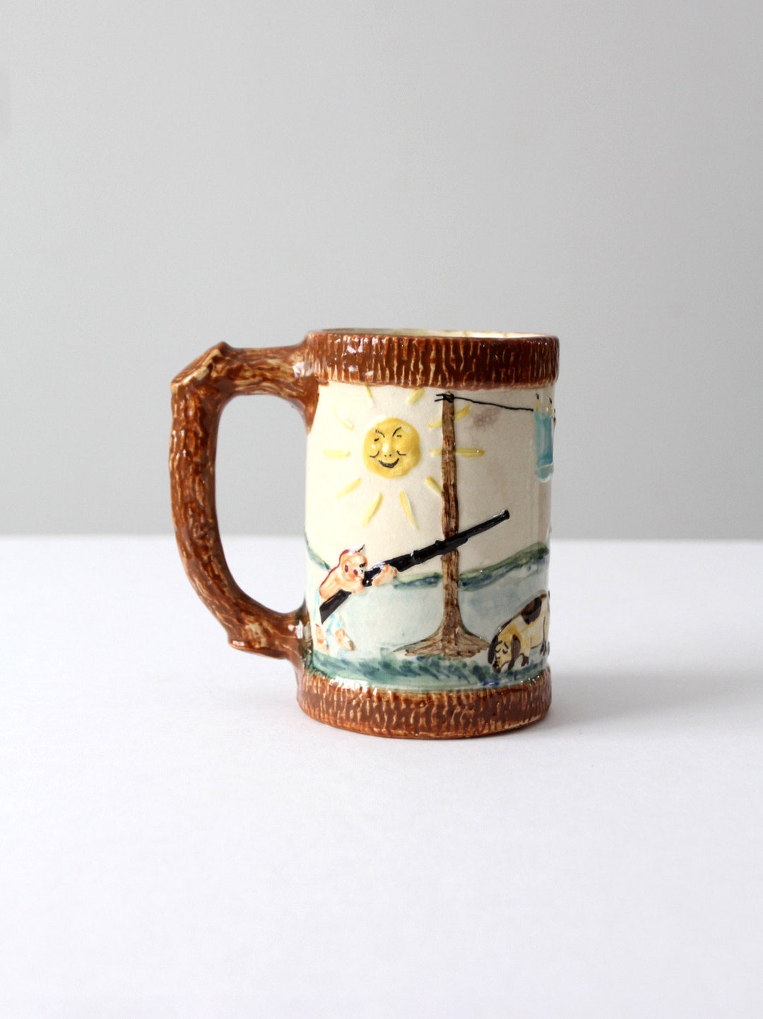 Vintage Paul Webb "target Practice" Imperial Porcelain Corp Mug - Etsy