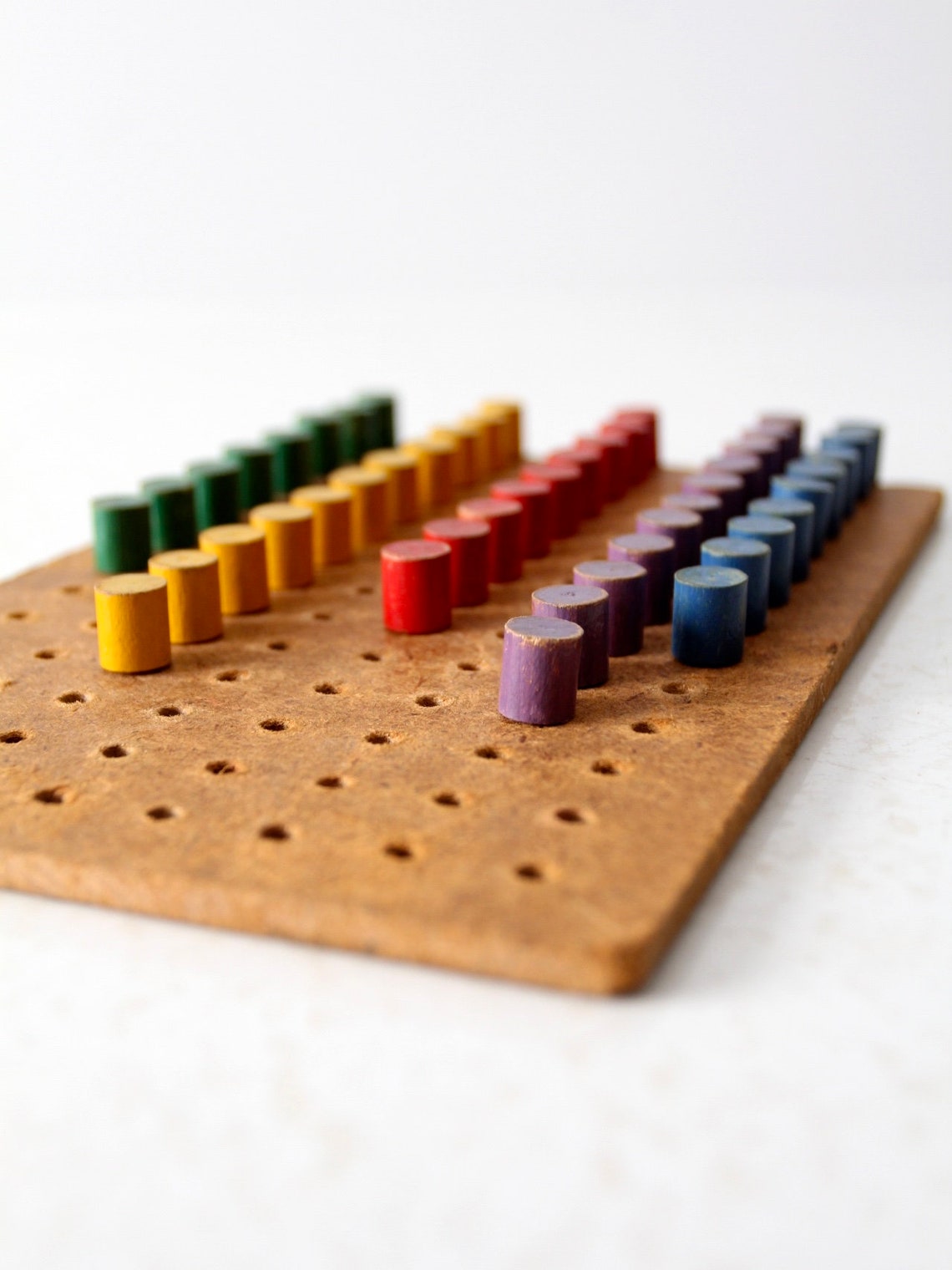 Vintage peg board toy | Etsy