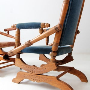 Victorian Platform Rocking Chair Pair - Etsy