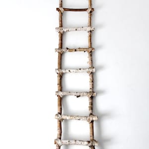 Vintage Rustic Birch Ladder - Etsy