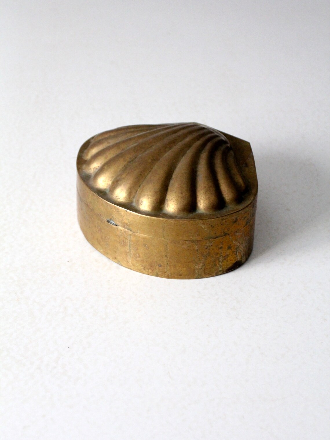 Vintage Brass Shell Box | Etsy