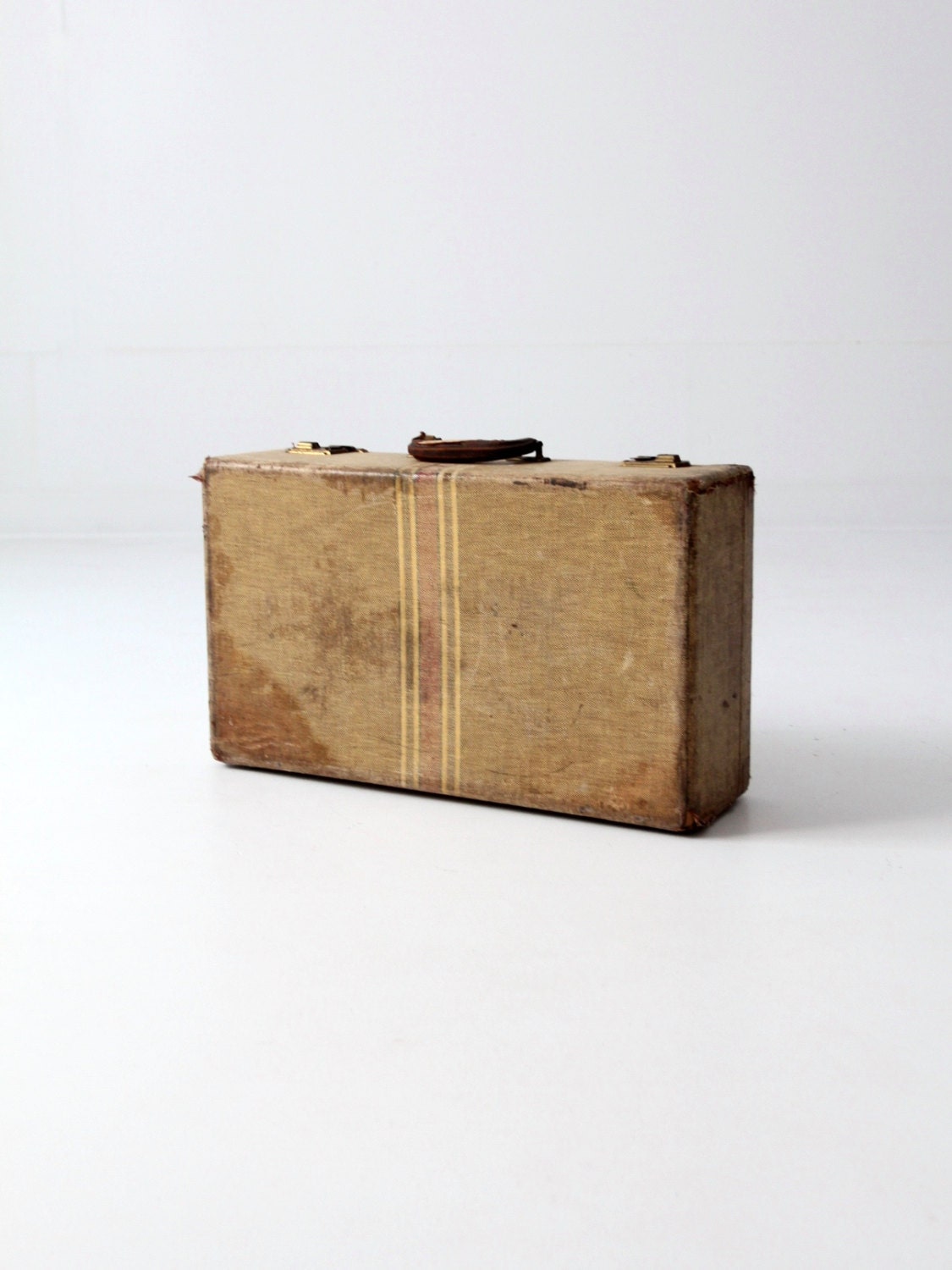 Vintage Striped Suitcase Vintage Hard Case Luggage - Etsy