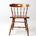 Vintage Wood Pub Style Chair - Etsy