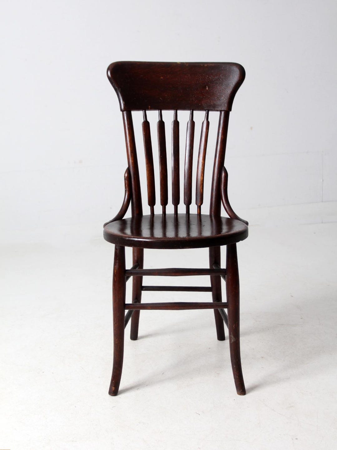 Antique Cattail Back Chair by Koenig Furniture Co. - Etsy