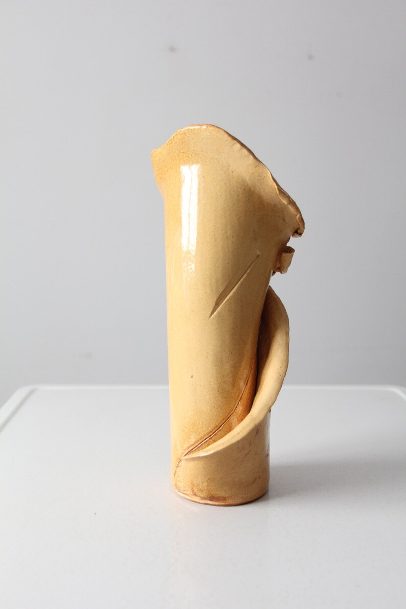 Vintage Free Form Studio Pottery Vase - Etsy