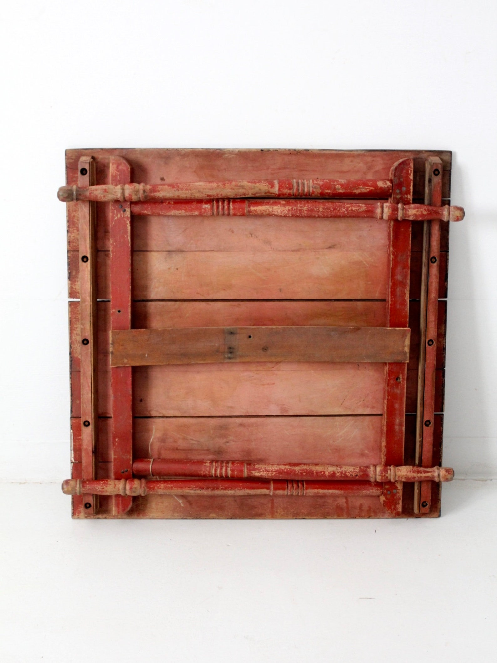 Antique Folding Table Rustic Wooden Collapsible Table - Etsy