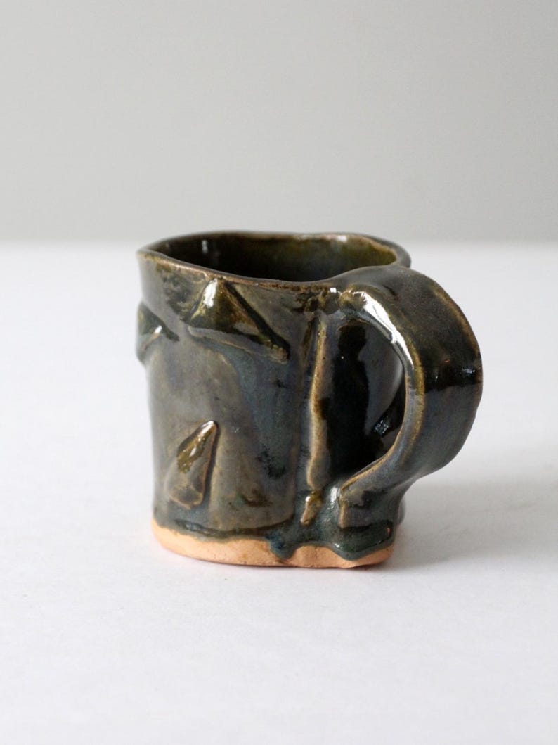 Vintage Handmade Pottery Mug - Etsy
