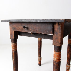 Antique Primitive End Table With Drawer - Etsy