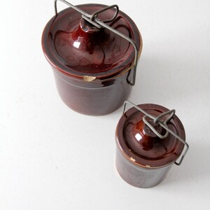 Vintage Stoneware Bail Lock Jar Set/2, Preserve Jar, Canning Jar - Etsy