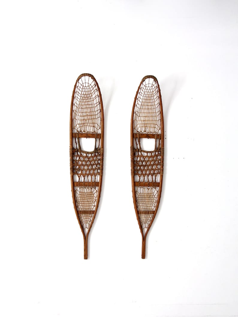 Vintage CA Lund Snowshoes - Etsy