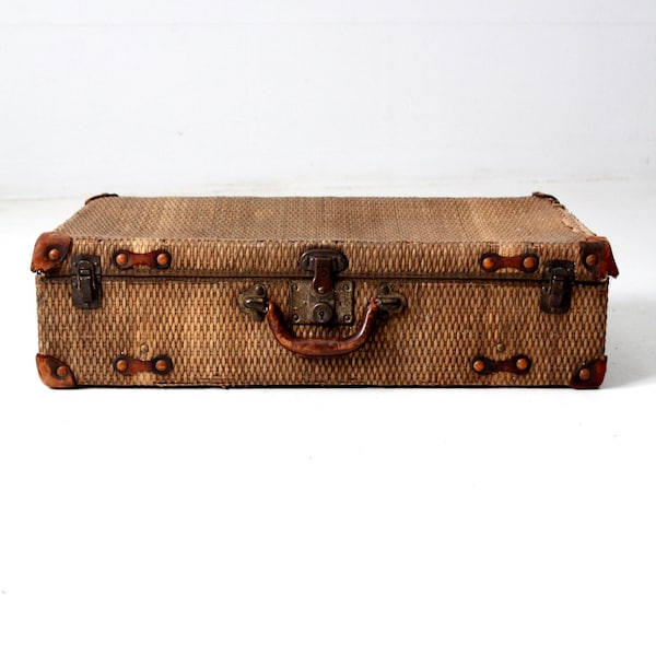 Wicker Suitcase - Etsy