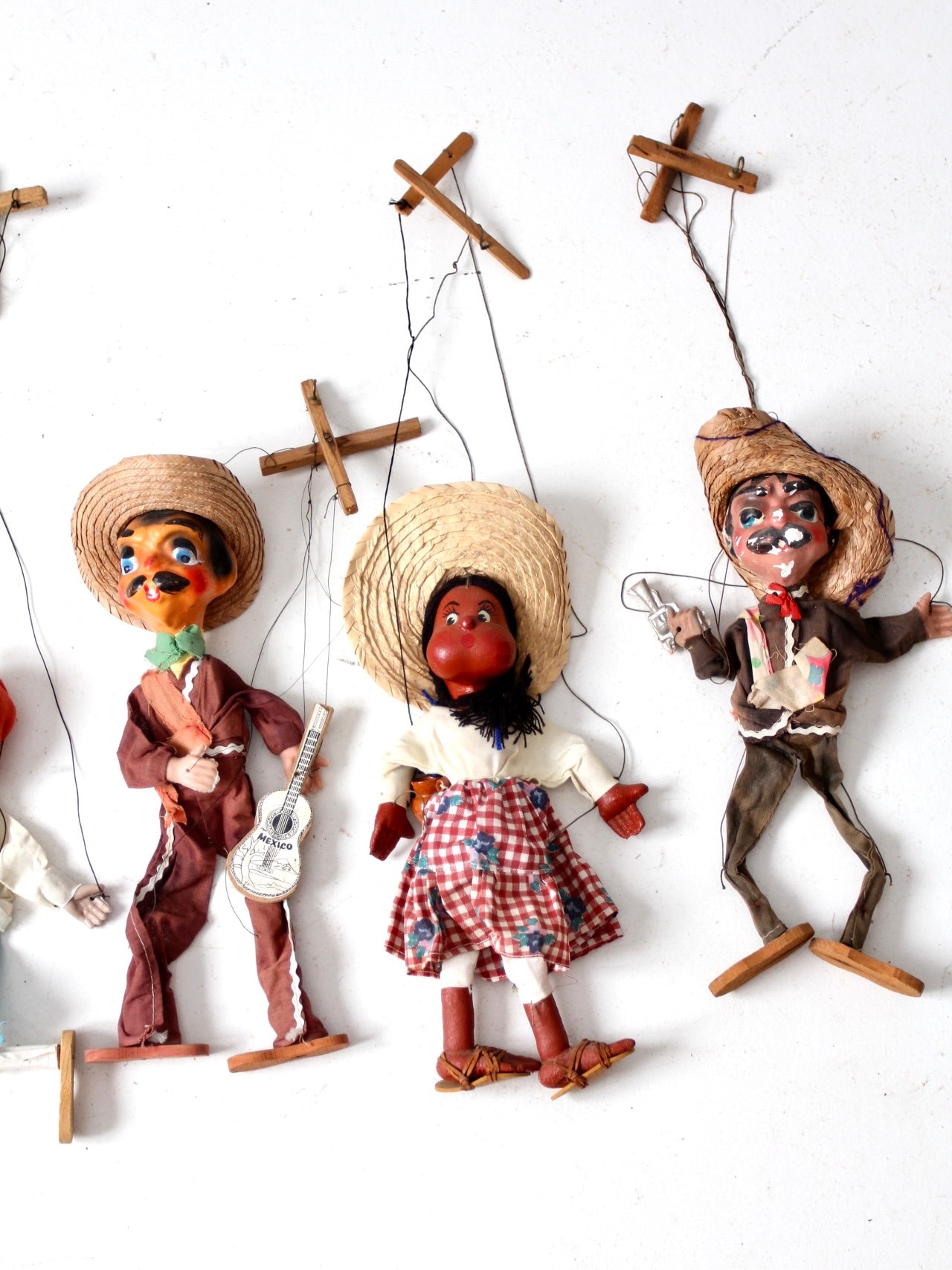 Marionette Puppet Mexico Mexican String Marionette Male Puppets