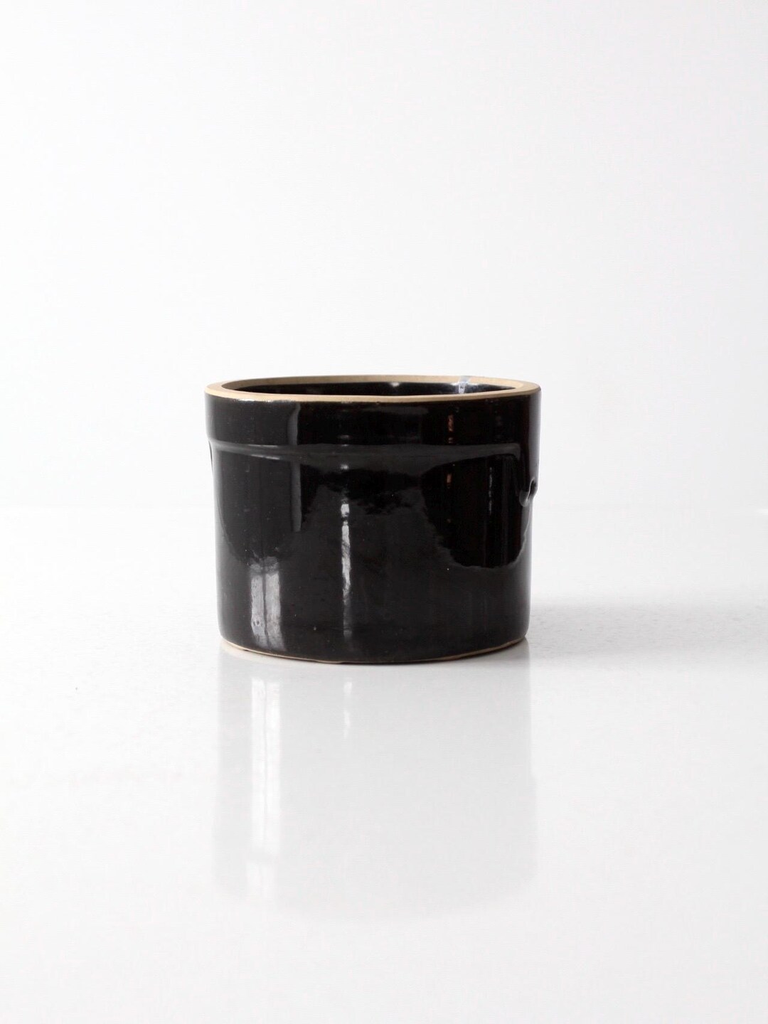 Vintage Small Stoneware Crock - Etsy