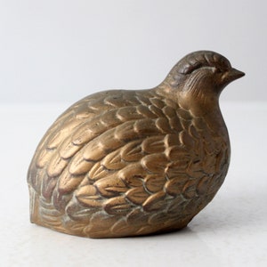 Mid-century Brass Partridge Bird - Etsy