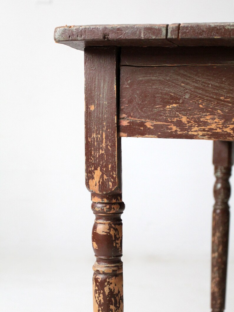 Antique Primitive Farmhouse Table With Drawer - Etsy