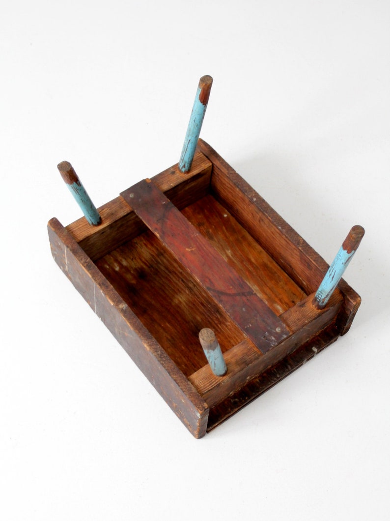 Primitive Stool Rustic Vintage Low Stool - Etsy