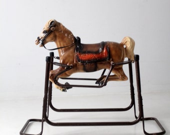 Vintage 1970s Wonder Horse Rocking Horse/ Childs Vintage Toy / Vintage ...