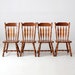 Vintage Virginia House Oak Dining Chair Set of 4 - Etsy