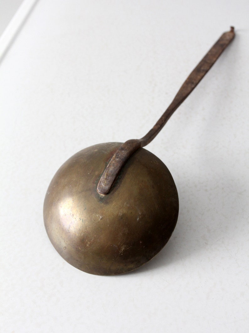 Antique Brass & Iron Ladle - Etsy