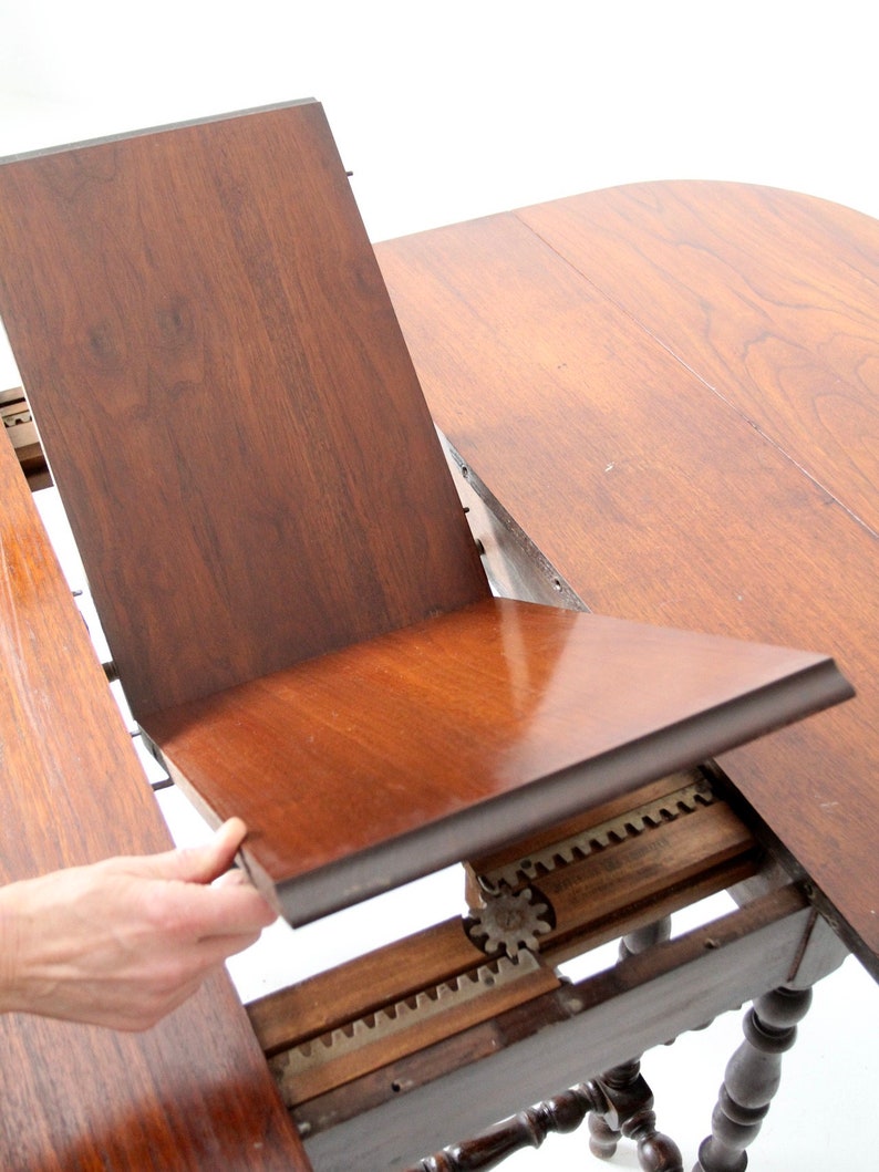 Vintage Drop Leaf Table With Jefferson Woodworking Slide Extension - Etsy