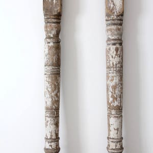 Antique Architectural Columns, White Turned Wood Posts - Etsy