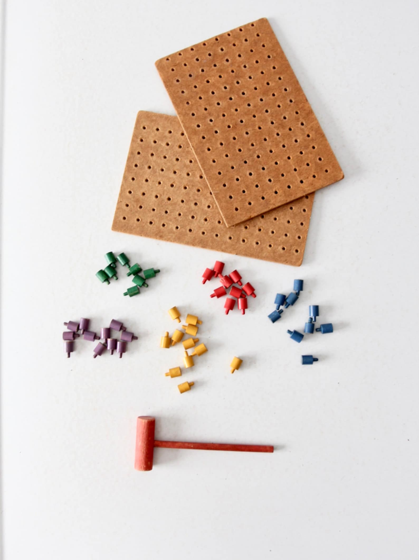 Vintage peg board toy | Etsy