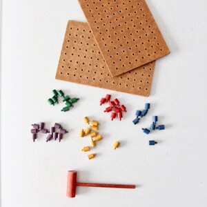 Vintage Peg Board Toy - Etsy