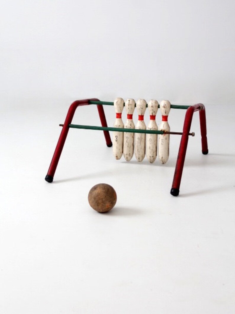 Vintage Bowling Game Five Pins by Mansfield Zesiger Mfg Co. - Etsy