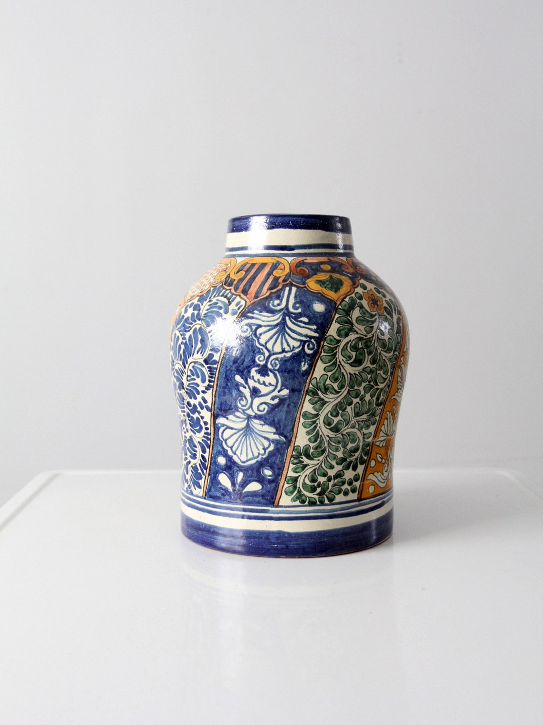 Vintage Talavera Pottery Vase - Etsy