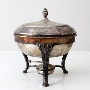 Antique Silver-plate Chafing Dish - Etsy