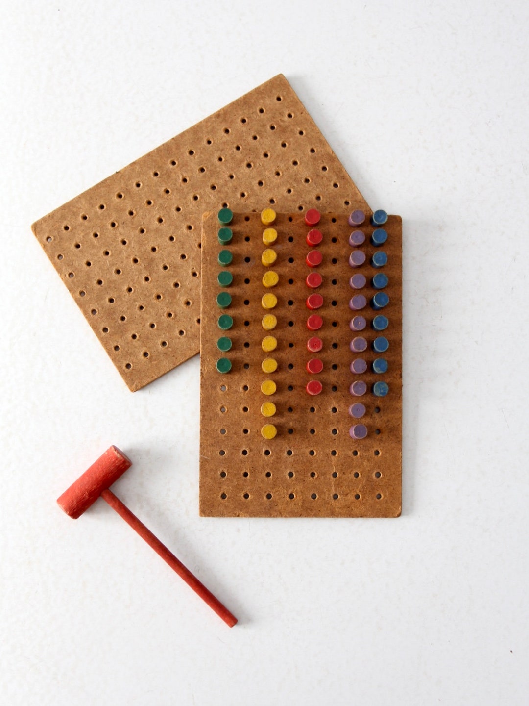 Vintage Peg Board Toy - Etsy