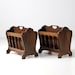 Vintage Leick Wooden Magazine Stands, End Racks Pair - Etsy